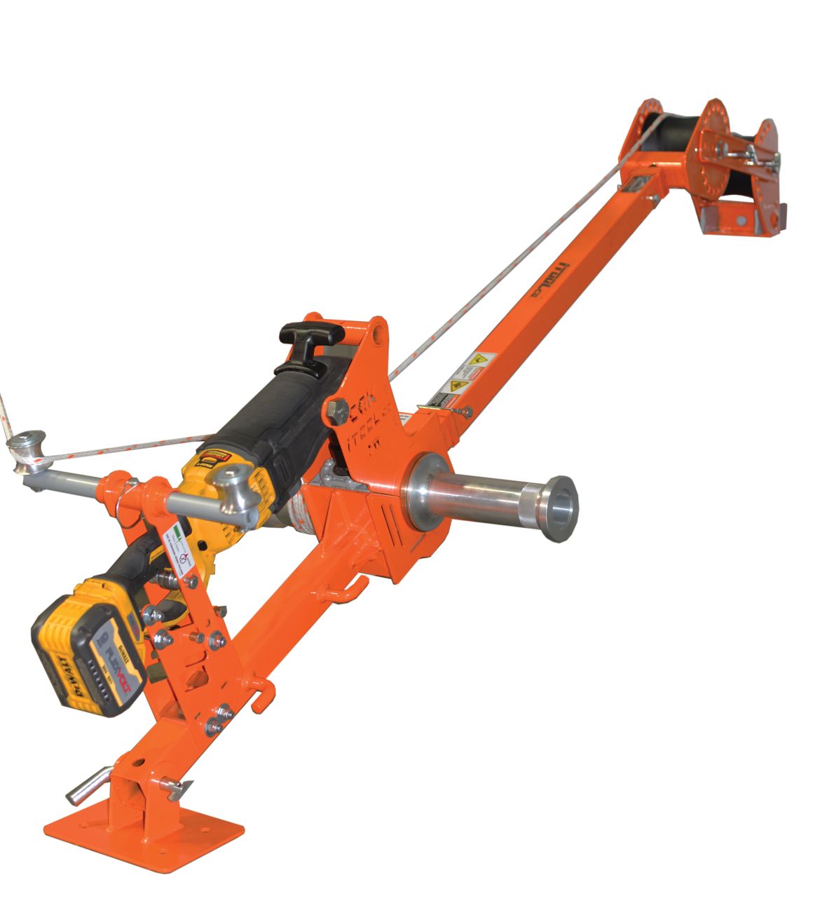 Winch, battery, 27.2kN, (6000lbs), extension arm, conduit adaptors, iToolco